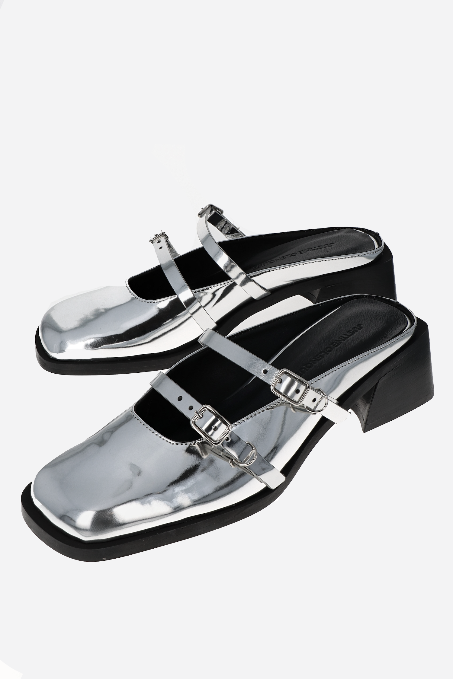 Justine Clenquet - Andie silver mules